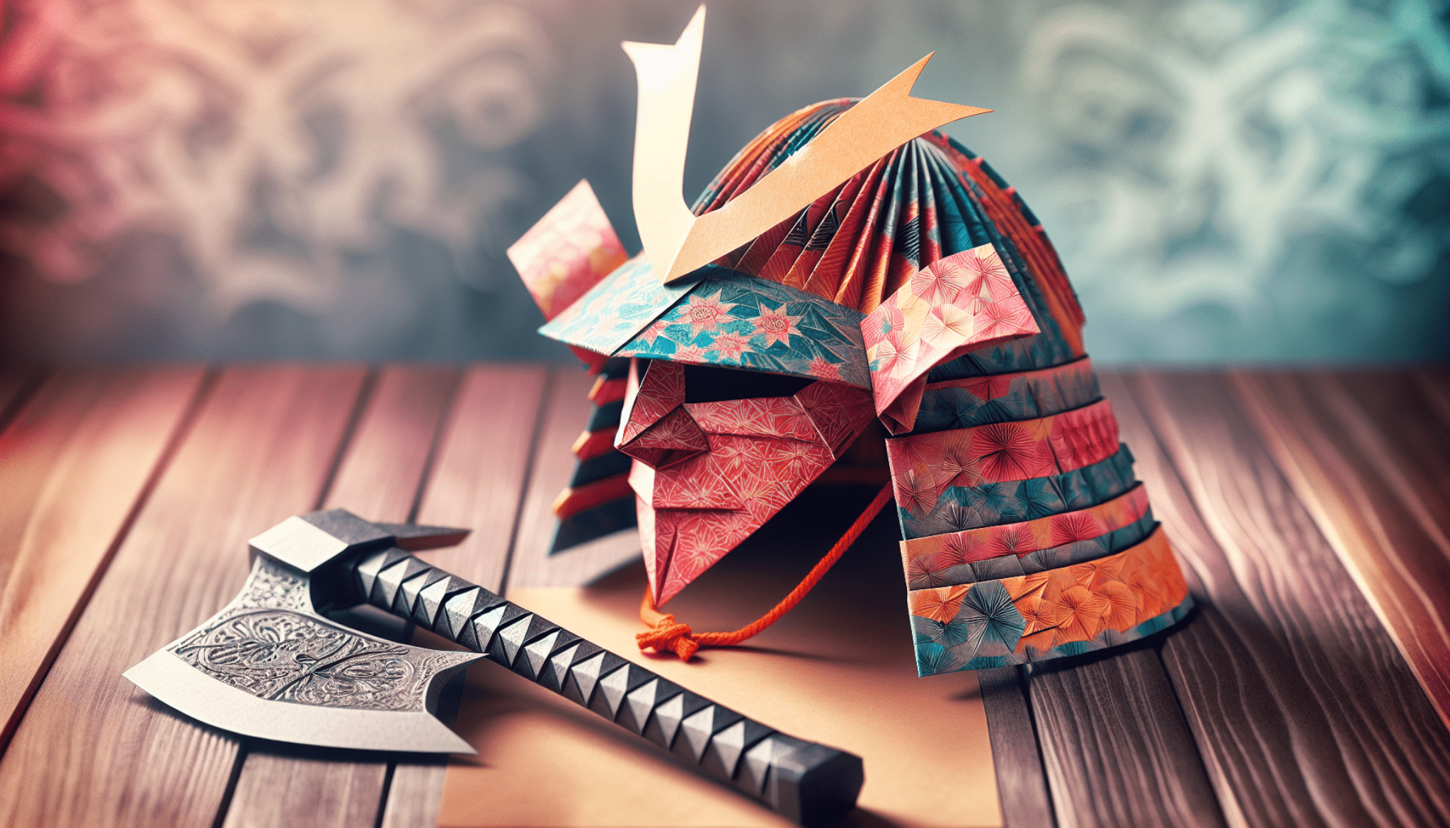 Epic Samurai Origami– Fold Your Own Warrior Helmet & Axe_ Secrets of ...